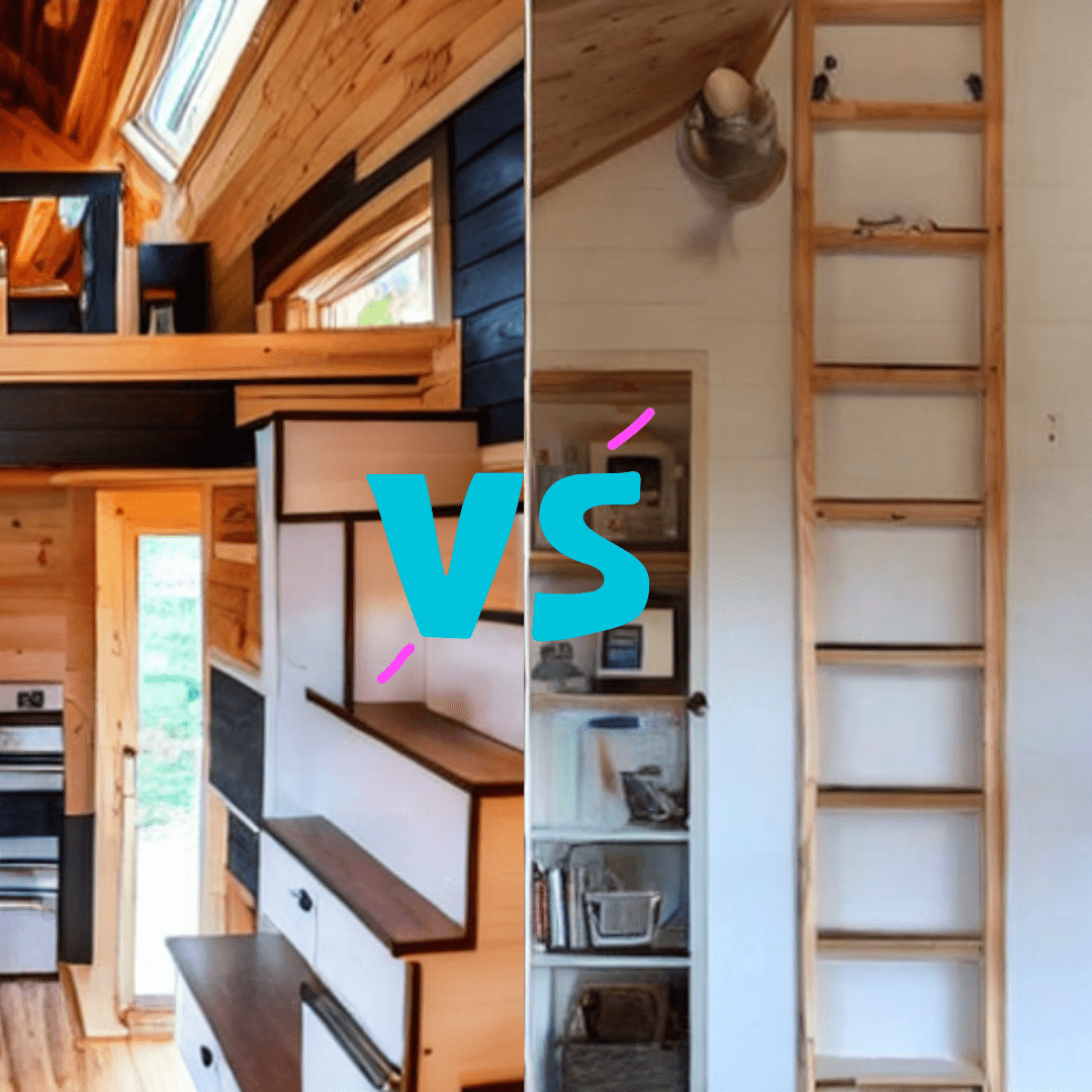 Ladders versus trappen in Tiny houses. Wat kies je? - Van Mattijs